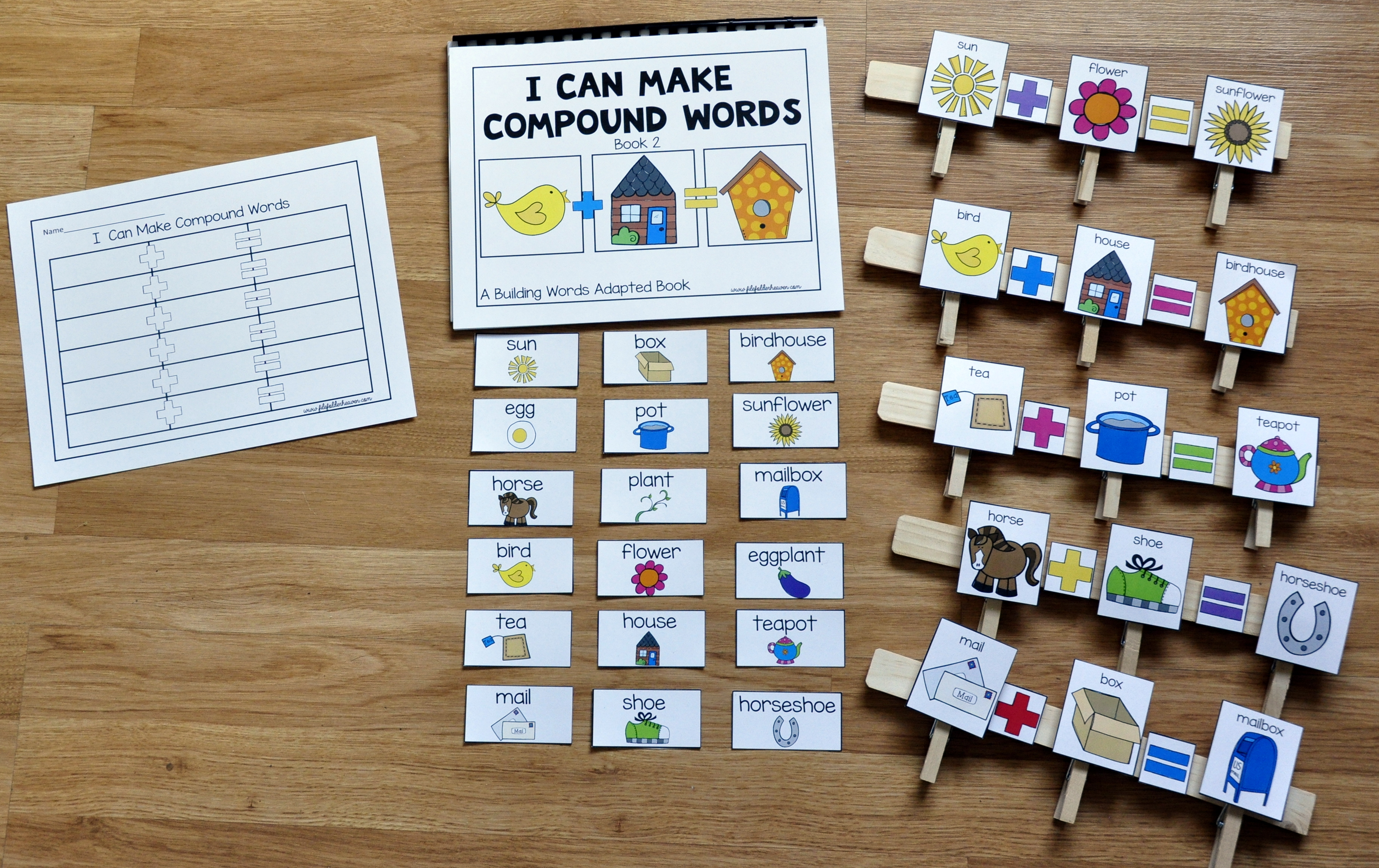 Compound Words Activities Mini-Bundle - $6.00 : File Folder Games at ...