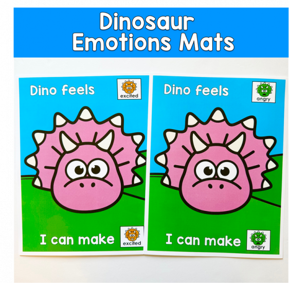 Dinosaur Emotions Activities - $3.00 : File Folder Heaven - Printable ...