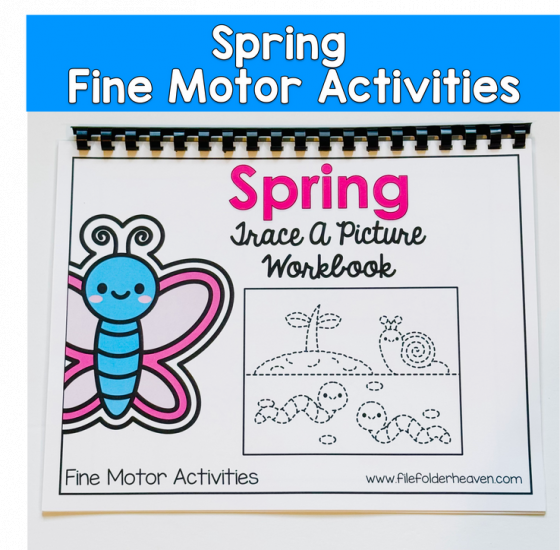 Spring Tracing Workbook And Worksheets, Spring Fine Motor Tasks - $3.50 ...