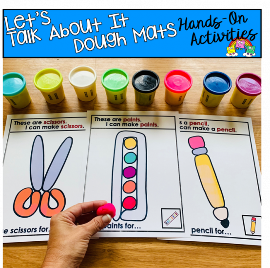 School Supplies Dough Mats - $3.50 : File Folder Heaven - Printable ...