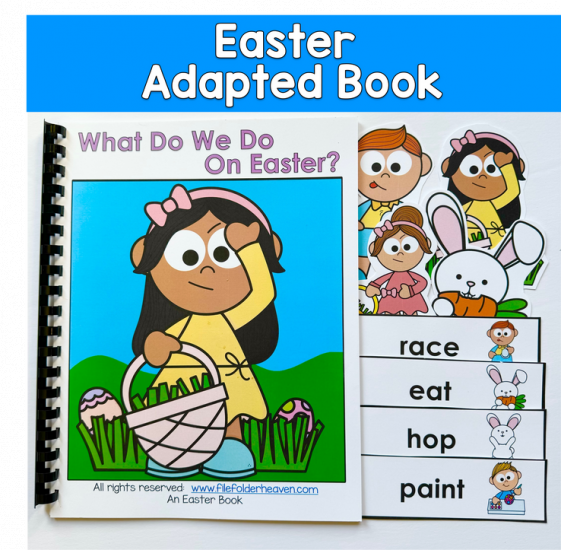 Easter Adapted Book: What Do We Do On Easter? - $3.50 : File Folder ...