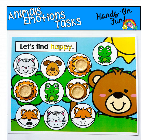 Animal Emotions Activity Mats - $3.50 : File Folder Heaven - Printable ...
