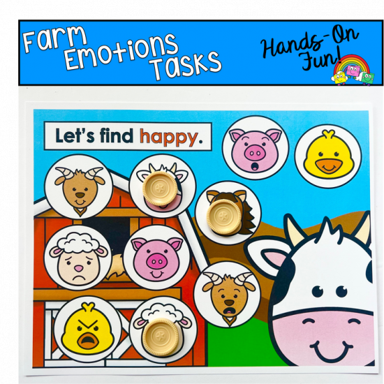 Farm Emotions Activities - $3.50 : File Folder Heaven - Printable ...
