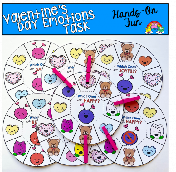 Valentine's Day Emotions Tasks - $4.00 : File Folder Heaven - Printable ...