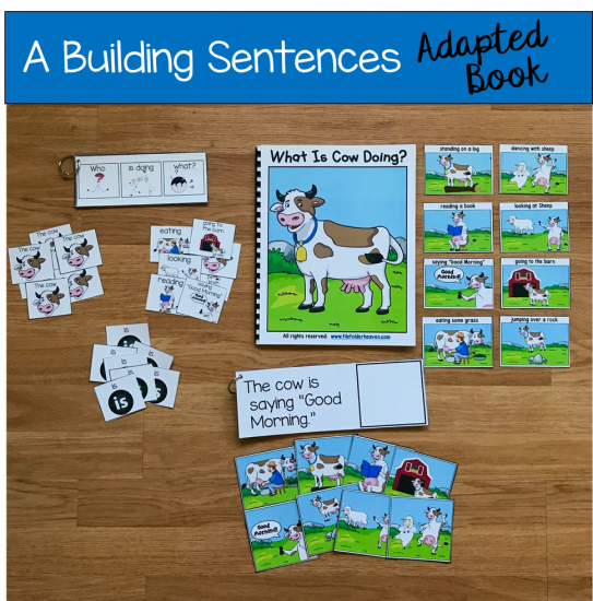 Sentence Builder Book: What Is Cow Doing? - $3.50 : File Folder Games ...