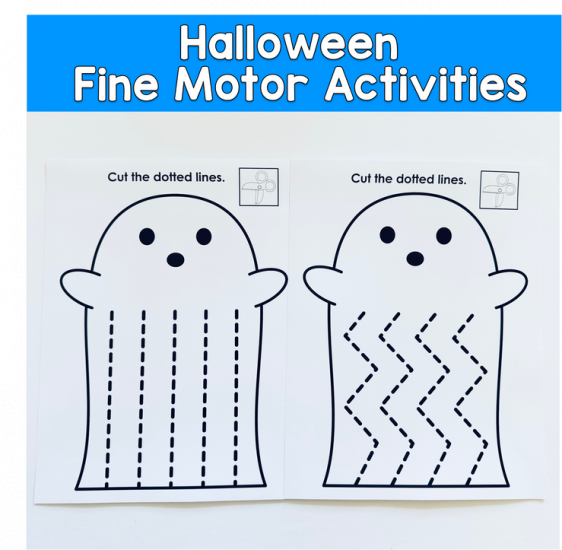 Ghost Cutting And Tracing Activities - $3.50 : File Folder Heaven ...