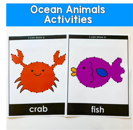 Ocean Animals Dot To Dot Activities - $3.00 : File Folder Heaven ...
