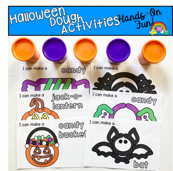 Halloween Fine Motor Play Dough Activities - $3.00 : File Folder Heaven ...
