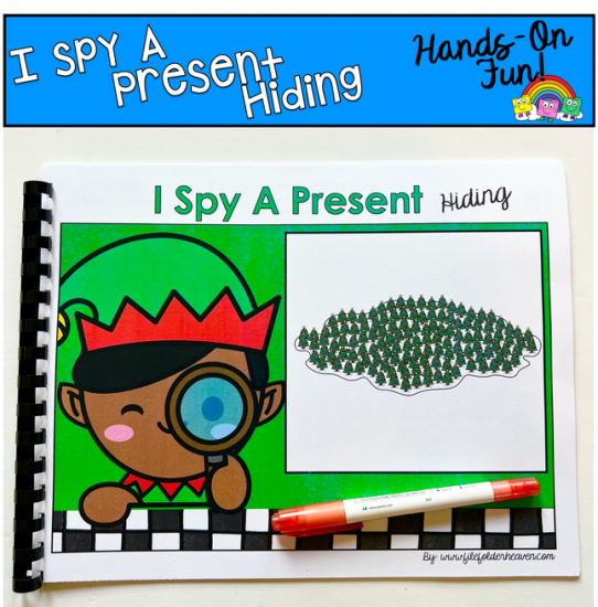Christmas Visual Discrimination Activity: I Spy A Present - $2.00 ...