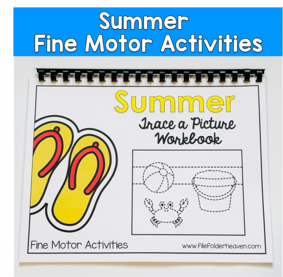 Summer Tracing Workbook And Worksheets, Summer Fine Motor Tasks - $3.50 ...