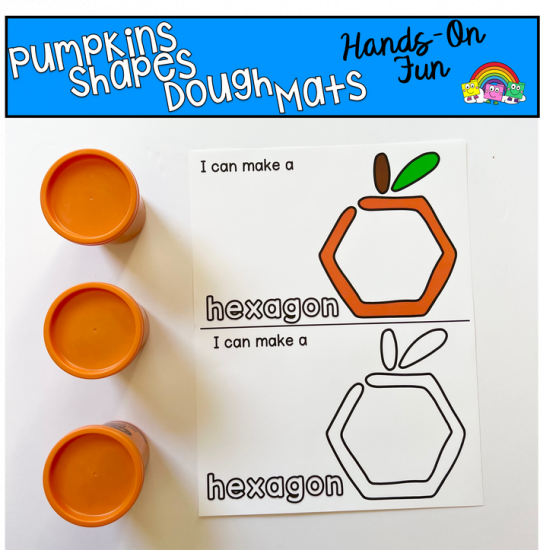 Pumpkin Shapes Play Dough Mats - $3.00 : File Folder Heaven - Printable ...