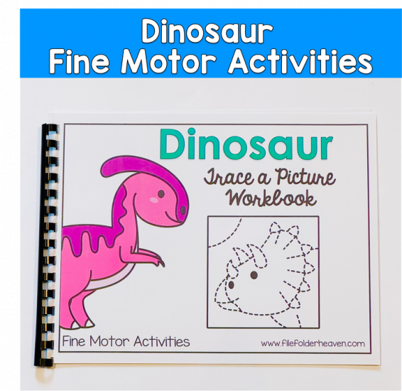 Dinosaur Tracing Workbook: Dinosaur Themed Fine Motor Activities - $3. ...