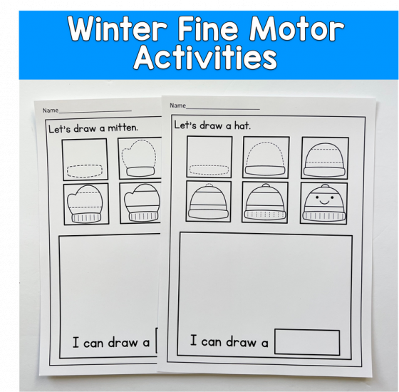 Winter Directed Drawing Activities - $3.50 : File Folder Heaven ...