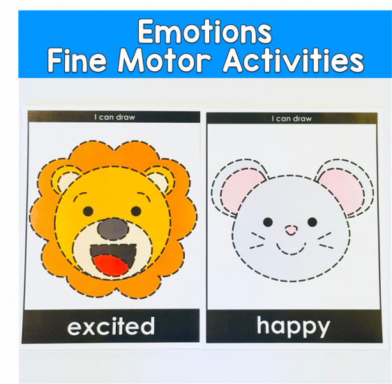 Emotions Tracing Activities, Emotions Fine Motor Activities - $3.50 ...