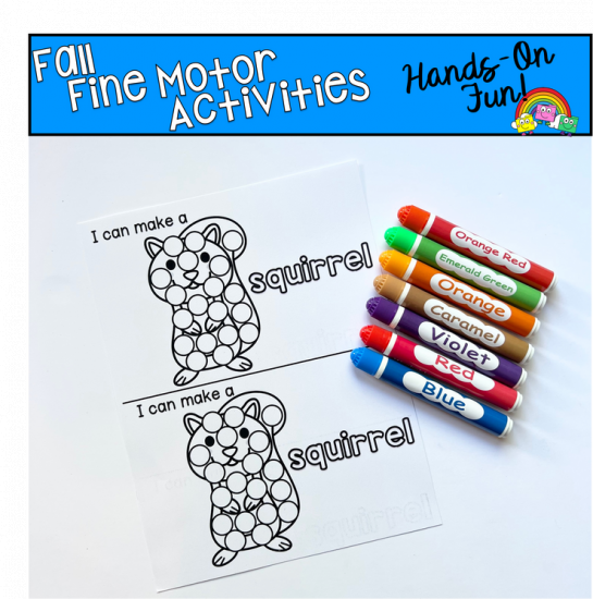 Fall Fine Motor Dot Marker Activities - $3.00 : File Folder Heaven ...