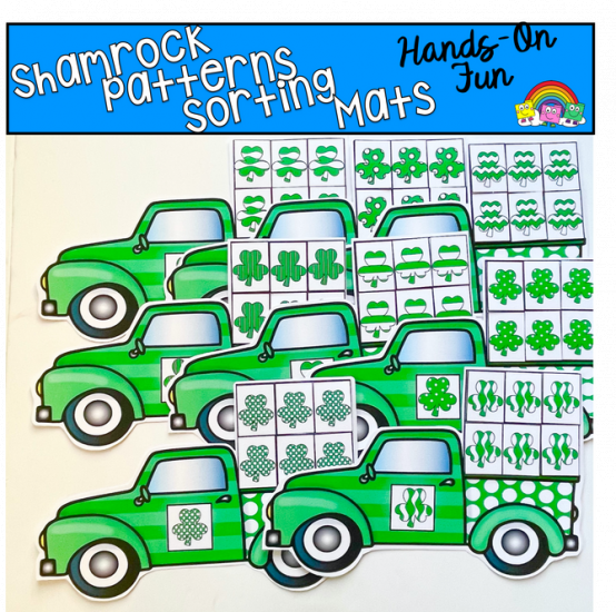 Shamrock Patterns Sorting Activities - $3.00 : File Folder Heaven ...