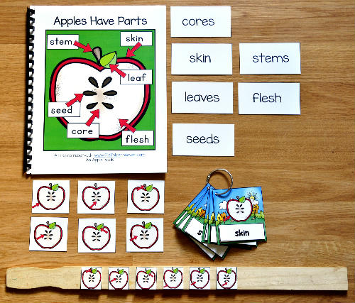 Apples Have Parts Adapted Book and Vocabulary Activities - $4.00 : File ...