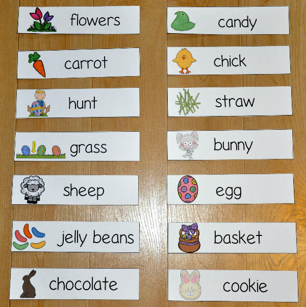 Visual Word Wall Words : File Folder Games at File Folder Heaven ...