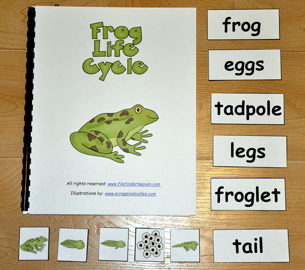 Frog Life Cycle Adapted Book - $3.50 : File Folder Games at File Folder ...