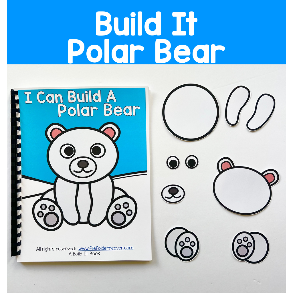 I Can Build A Polar Bear Adapted Book | File Folder Heaven