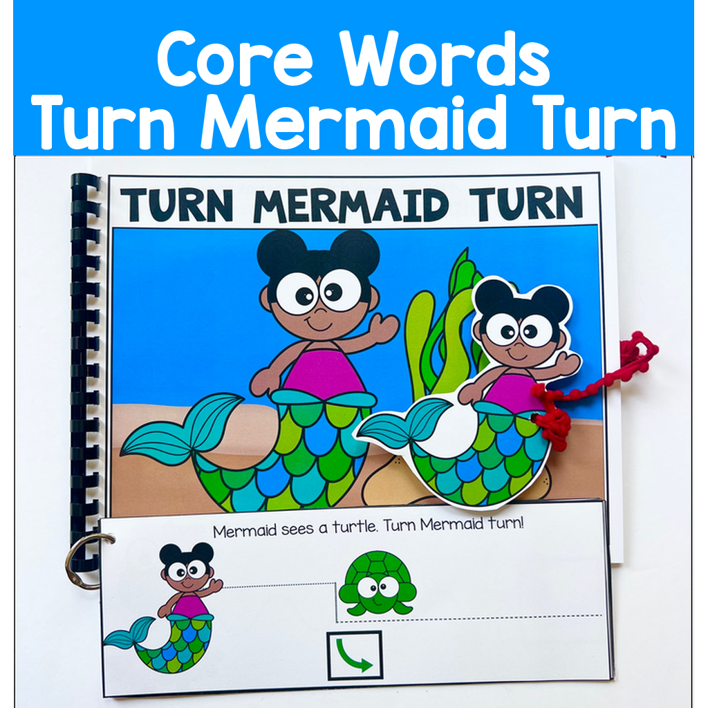 Core Vocabulary Adapted Book — "Turn" (AAC / Autism PDF)
