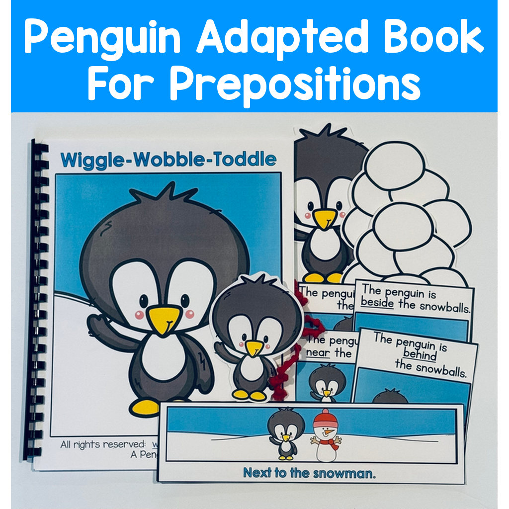 Penguin Preposition Adapted Book — Winter / Autism PDF