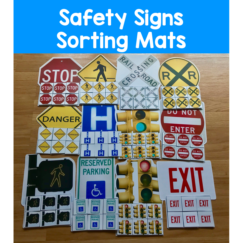Safety Signs Sorting Mats | File Folder Heaven