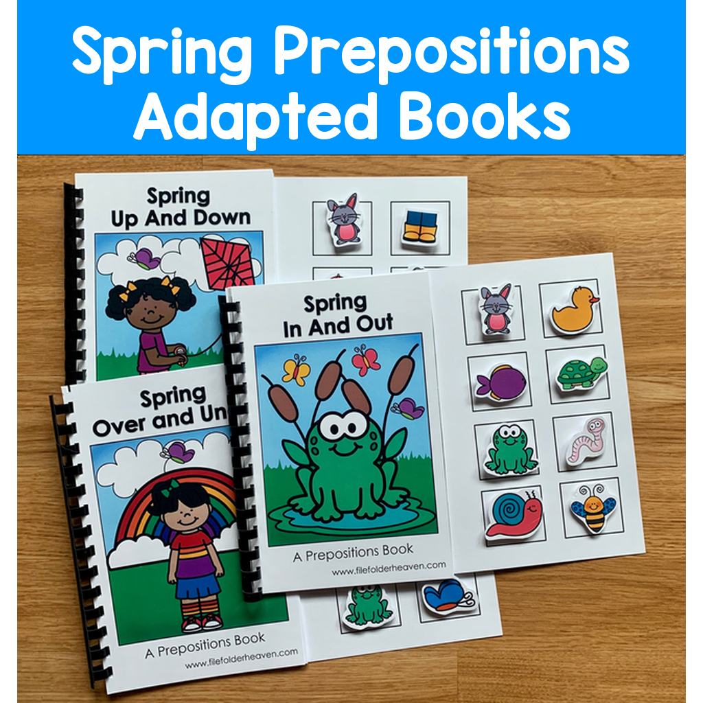 Spring Prepositions Adapted Books | File Folder Heaven